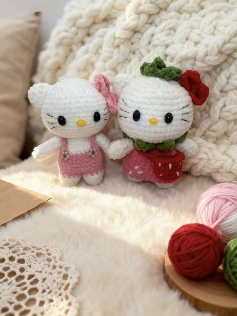 Sweet Cherry Kitty - Rachel Mona Handicrafts